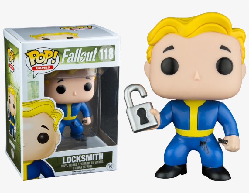 Vault Boy Locksmith Pop Vinyl Figurine - Free Transparent PNG Download ...