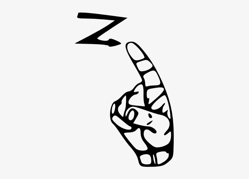 Symbols/ Alphabets/ Asl/ Asl Z - Letter Z In Asl - Free Transparent PNG ...