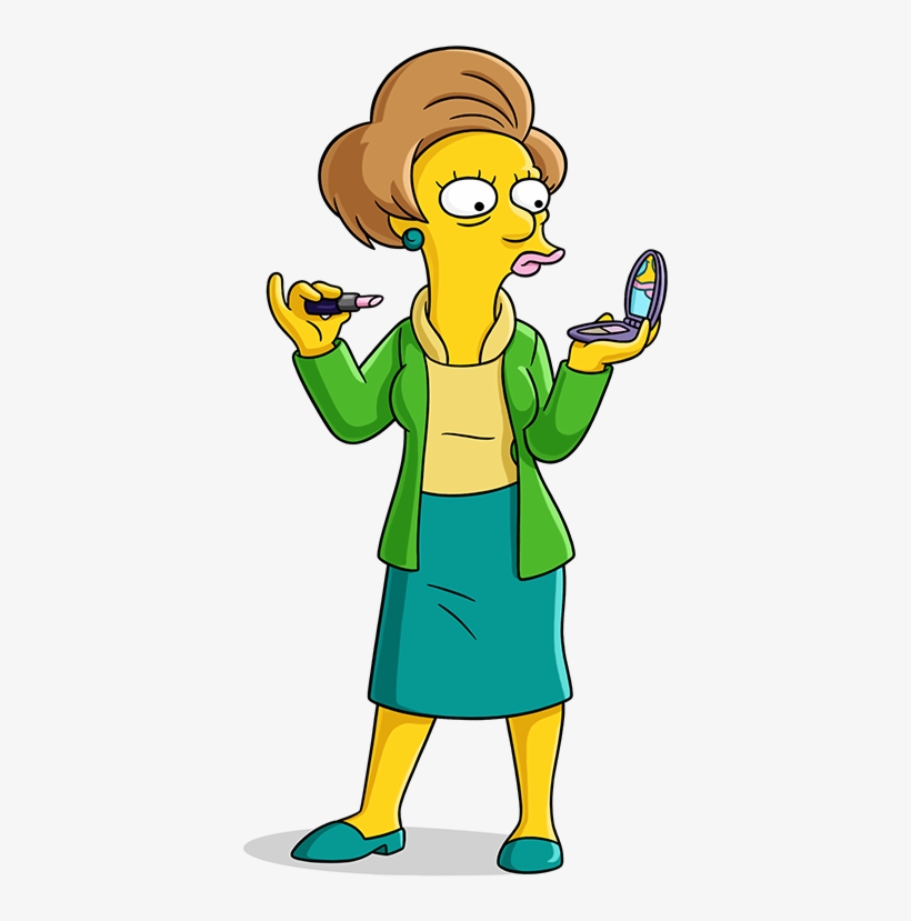 Swsb Character Fact Krabappel - Simpsons Edna Krabappel - Free ...