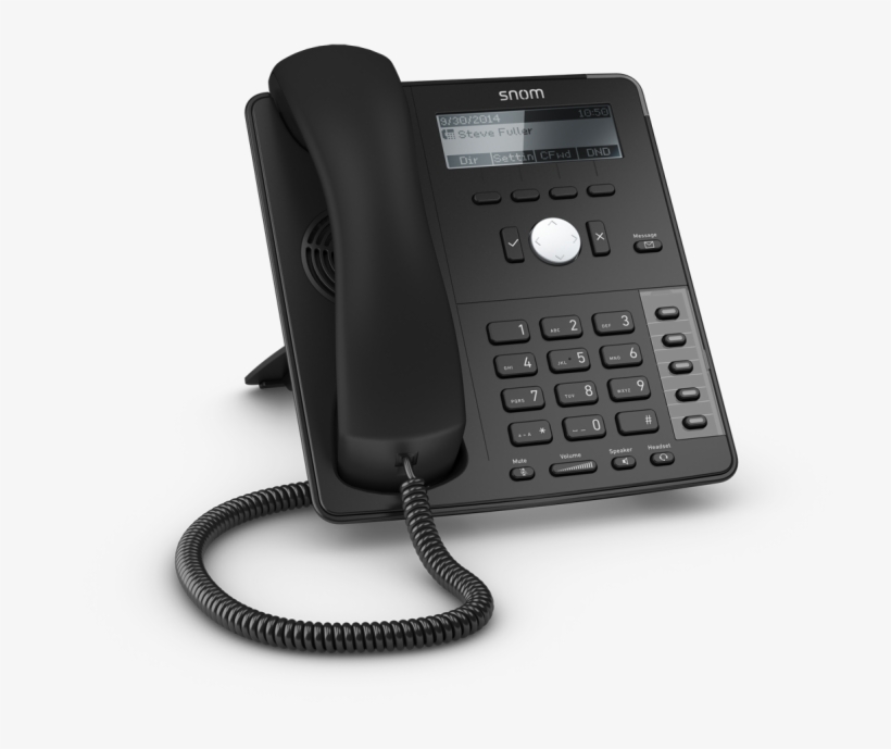 New D715 And D725 Ip Desktop Phones - Snom D712 - Free Transparent PNG ...