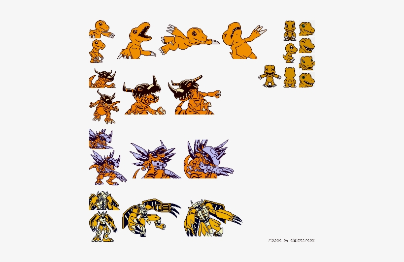 Agumon - Agumon Sprite - Free Transparent PNG Download - PNGkey