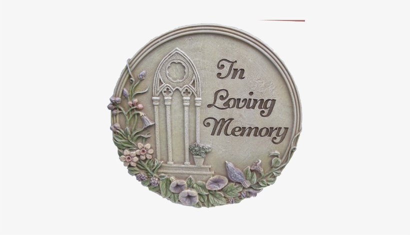 In Loving Memory Stepping Stone 11" Circle - Badge - Free Transparent ...