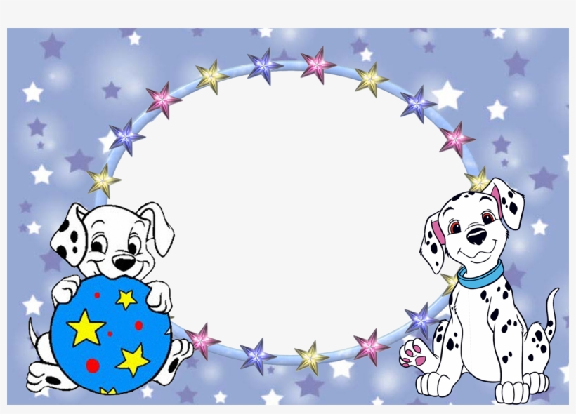 101 Dalmatians Free Printable Photo Frames - Dogs Frame Clipart Png ...