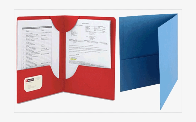 Svg Library Download Custom Two Folders With Fasteners - Two Pocket ...
