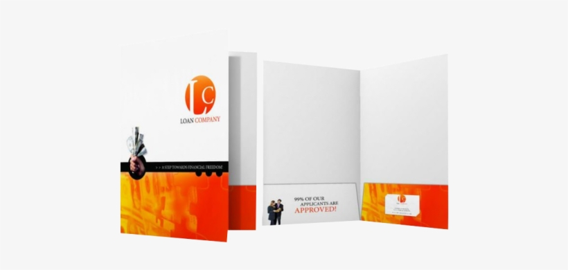 4 X 9 Presentation Folders - 16 Point Presentation Folder W/ Silk ...