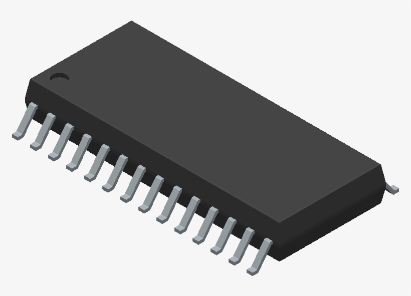 Dspic33fj64mc802-i/so - Microchip - 3d Model - Small - Thin Small ...