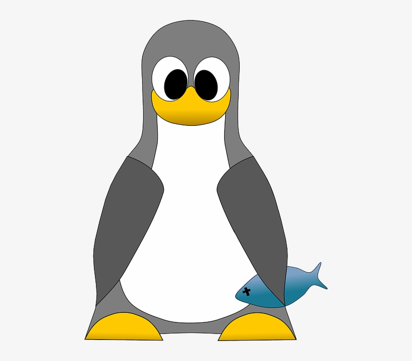 Tux, Penguin, Computer, Linux, Fish, Icon - Fish Clip Art - Free ...