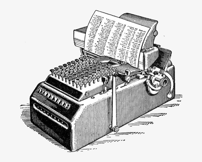 Illustration Antique Calculator - Charles Babbage Invents A Mechanical ...