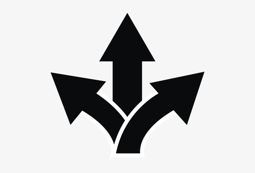 Three Way Direction - Free Transparent PNG Download - PNGkey