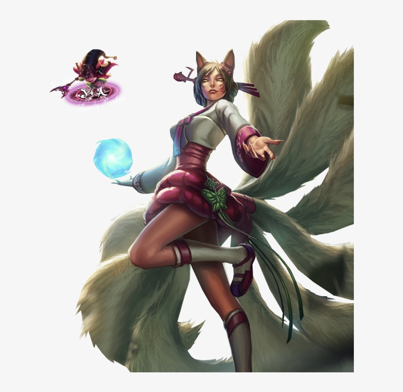 New Dynasty Ahri Splash Art - Free Transparent PNG Download - PNGkey