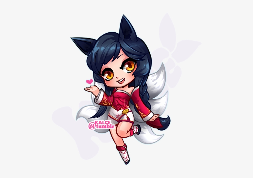 Ahri Chibi By Kalcedonyx - Ahri Chibi - Free Transparent PNG Download ...