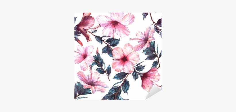 Hand-drawn Watercolor Floral Seamless Pattern With - Hand Drawn ...
