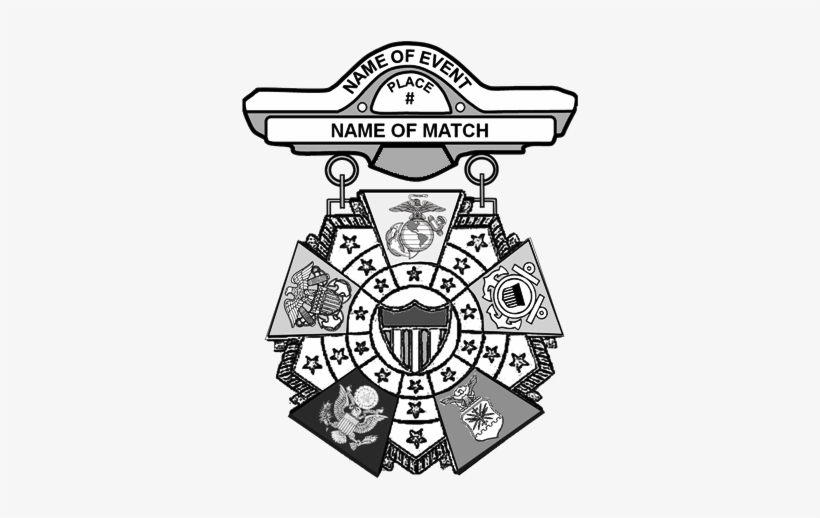 Army Interservice Competition Badge-grayscale - Clip Art - Free ...
