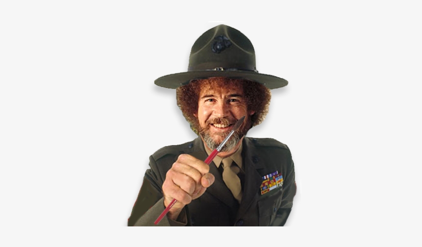 Bob Ross Military - Sergente Hartman - Free Transparent PNG Download ...