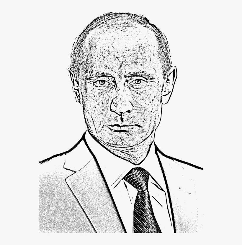 President Of Russia Drawing Politician Line Art - Russia Drawing - Free ...