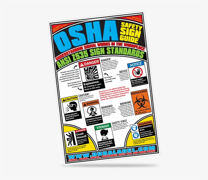 Safety Poster Osha Sign & Label Standards - Nail Salon - Free ...