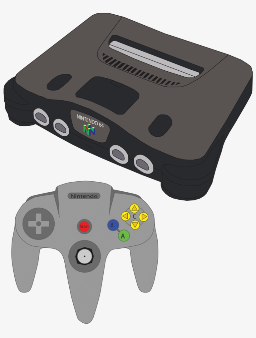 N64-console - Nintendo 64 Cartoon Png - Free Transparent PNG Download ...