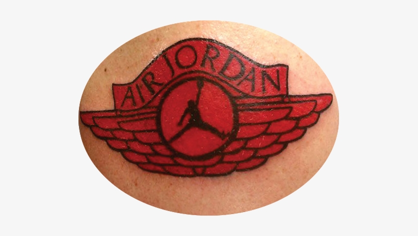 Red Air Jordan Tattoo - Tattoo Of Jordan Logo - Free Transparent PNG ...