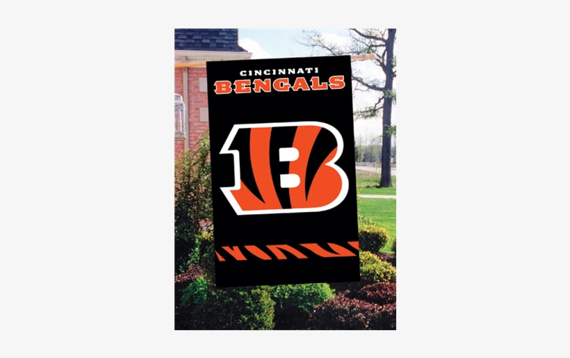 Cincinnati Bengals Black Applique Banner Flag - Bengals Vs Panthers ...