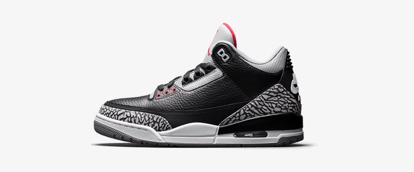 2018black / Fire Red Cement Grey - Black C Man 3 - Free Transparent PNG ...