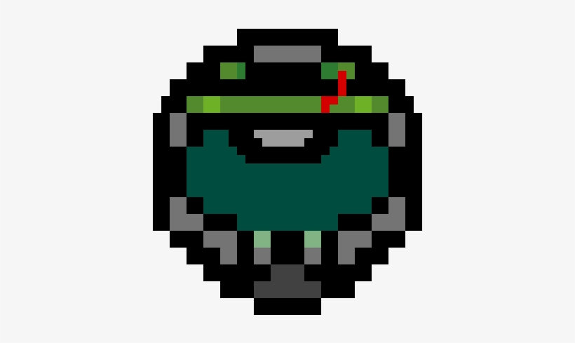 The Doom Slayer - Sharingan Pixel Art - Free Transparent PNG Download ...