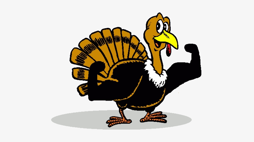 Turkey Clipart Workout - Thanksgiving Fitness - Free Transparent PNG ...