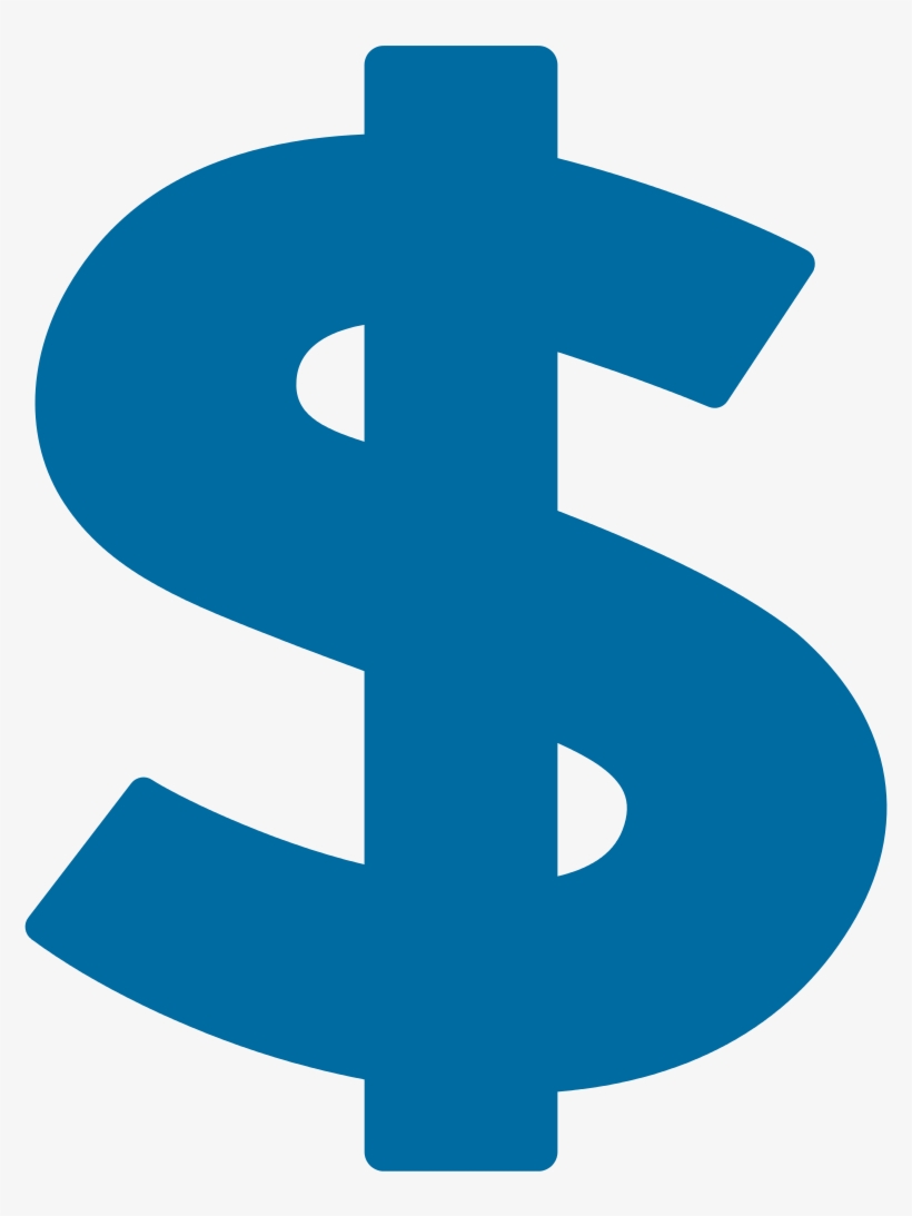 Dollar Sign Icon Blue