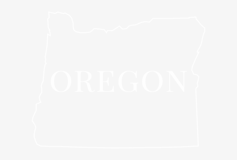 Oregon Banner With Outline White - Home Logo Transparent White - Free ...