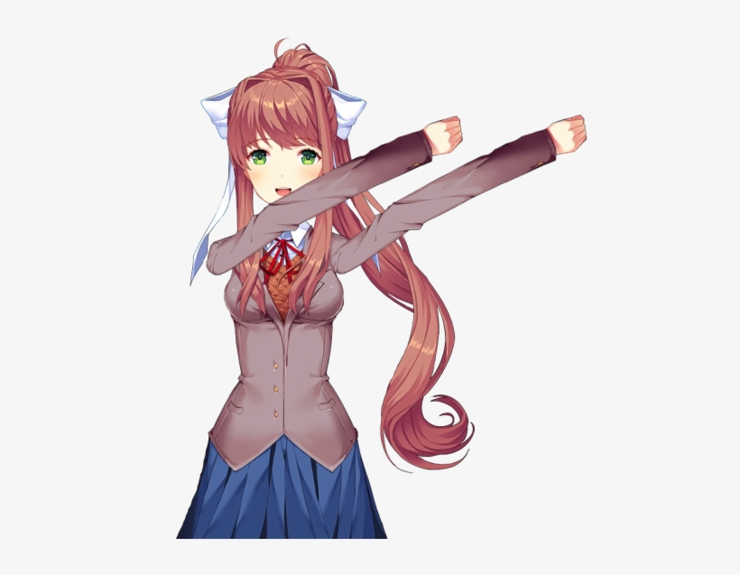 Monika Png Ddlc Image Royalty Free Download - Doki Doki Literature Club ...