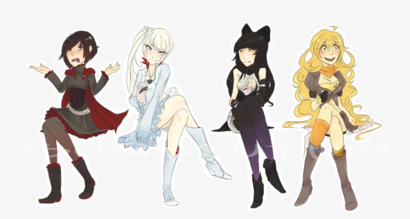 Anime Mangaka Fictional Character - Team Rwby Png - Free Transparent ...