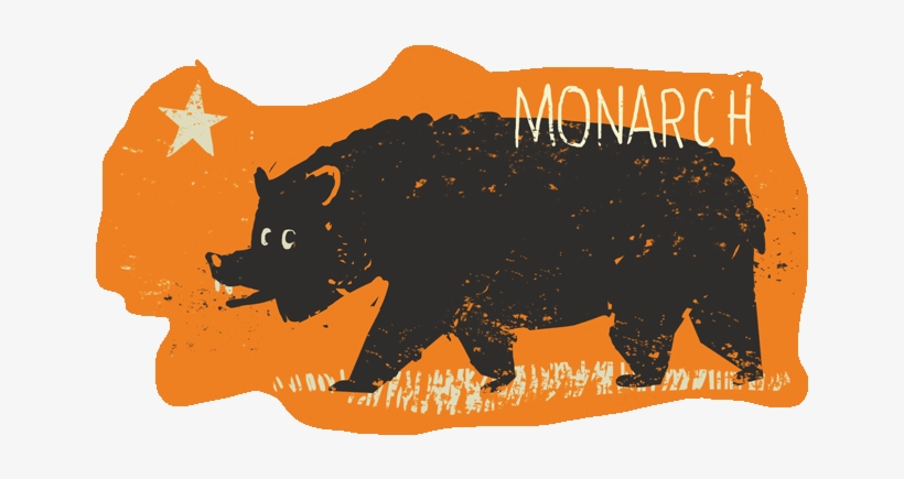 Monarch The Bear From Kingdom Animalia California Flag - Animal - Free ...