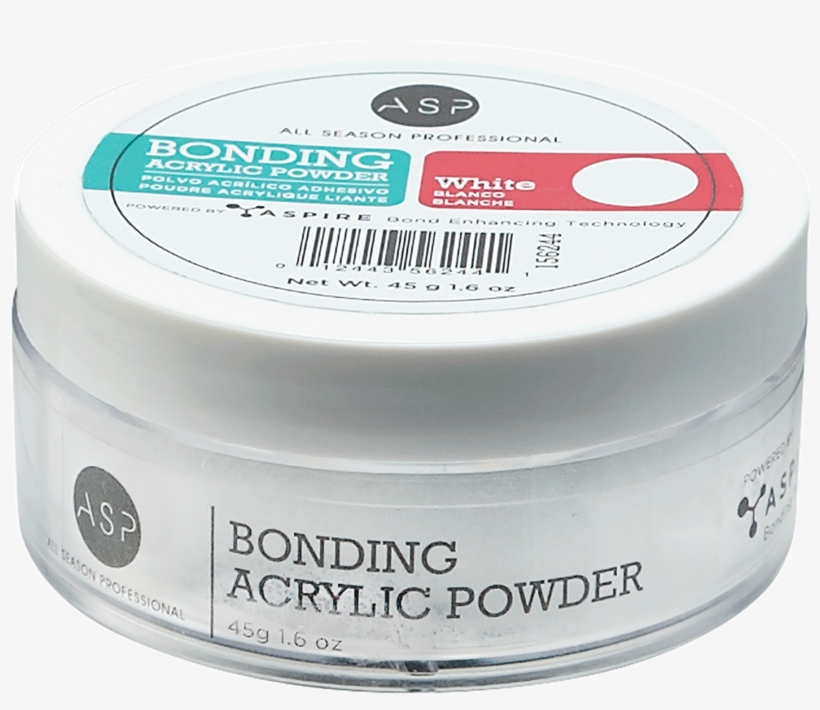 Asp3 - Asp White Bonding Acrylic Powder 1.6oz. - Free Transparent PNG ...