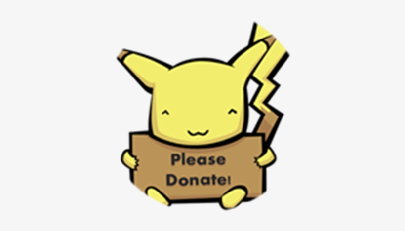 Donate For The - Pikachu Donate - Free Transparent PNG Download - PNGkey