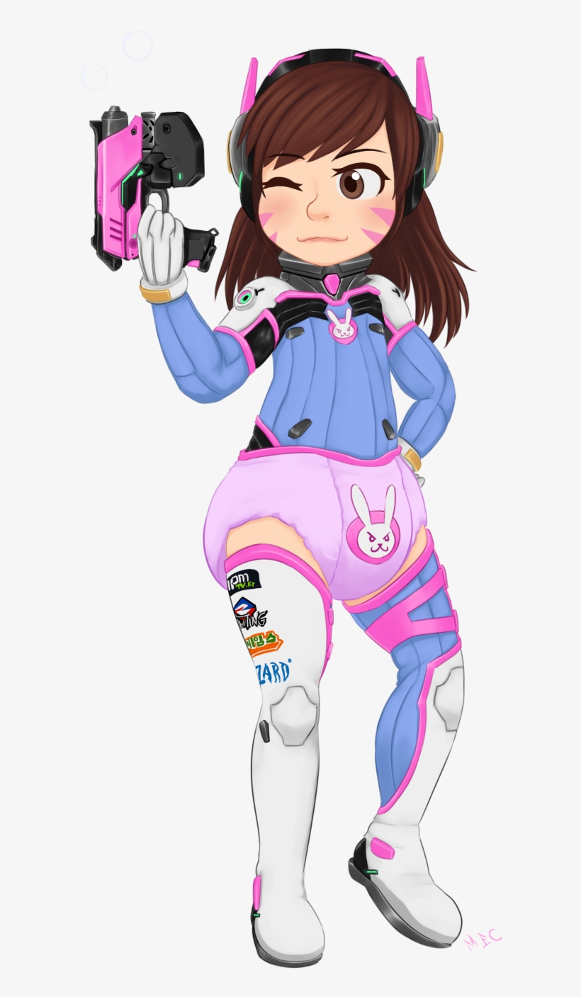 Contagious Magic - D - Va - D Va In Diapers - Free Transparent PNG ...