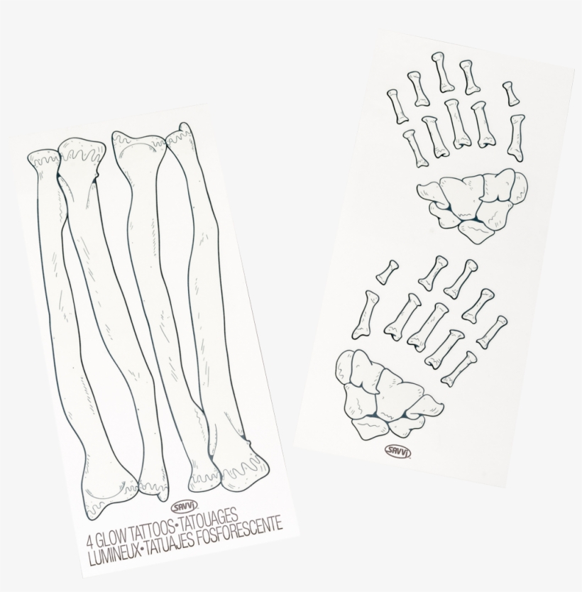 Gid Skeleton Hands Tattoo, , Large - Free Transparent PNG Download - PNGkey