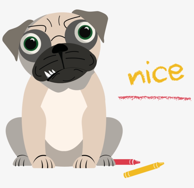 Mean Pug - Advertising - Free Transparent PNG Download - PNGkey