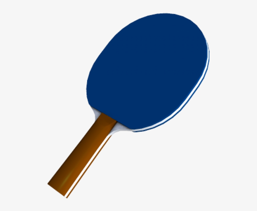 Ping Pong Racket Png Image - Blue Ping Pong Paddle Clipart - Free ...