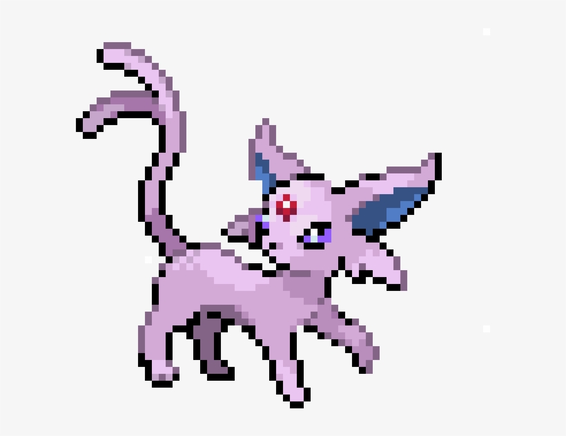 Espeon - Espeon Pixel Art - Free Transparent PNG Download - PNGkey