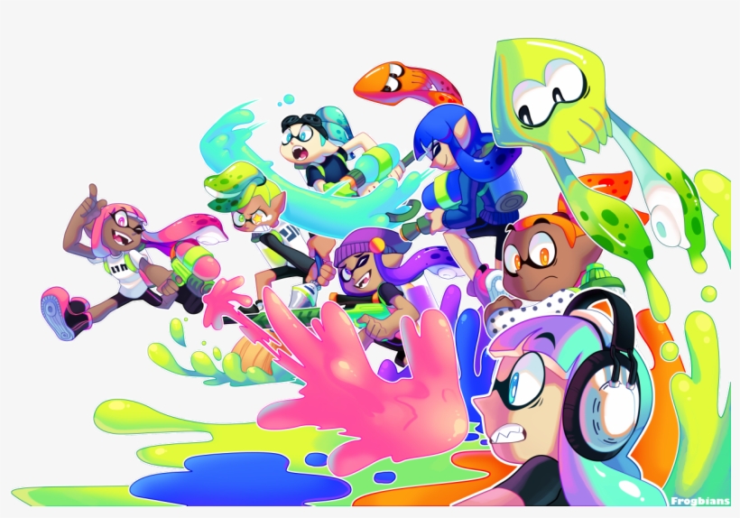 Click To Expand - Pokemon Splatoon Art - Free Transparent PNG Download ...