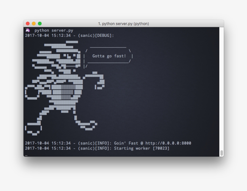 Creating An Async Python Sanic Server - Sanic Python - Free Transparent ...
