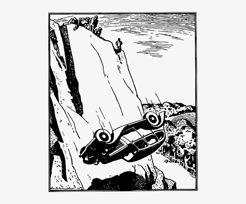 How To Set Use Car Flip Over The Cliff Svg Vector - Free Transparent ...