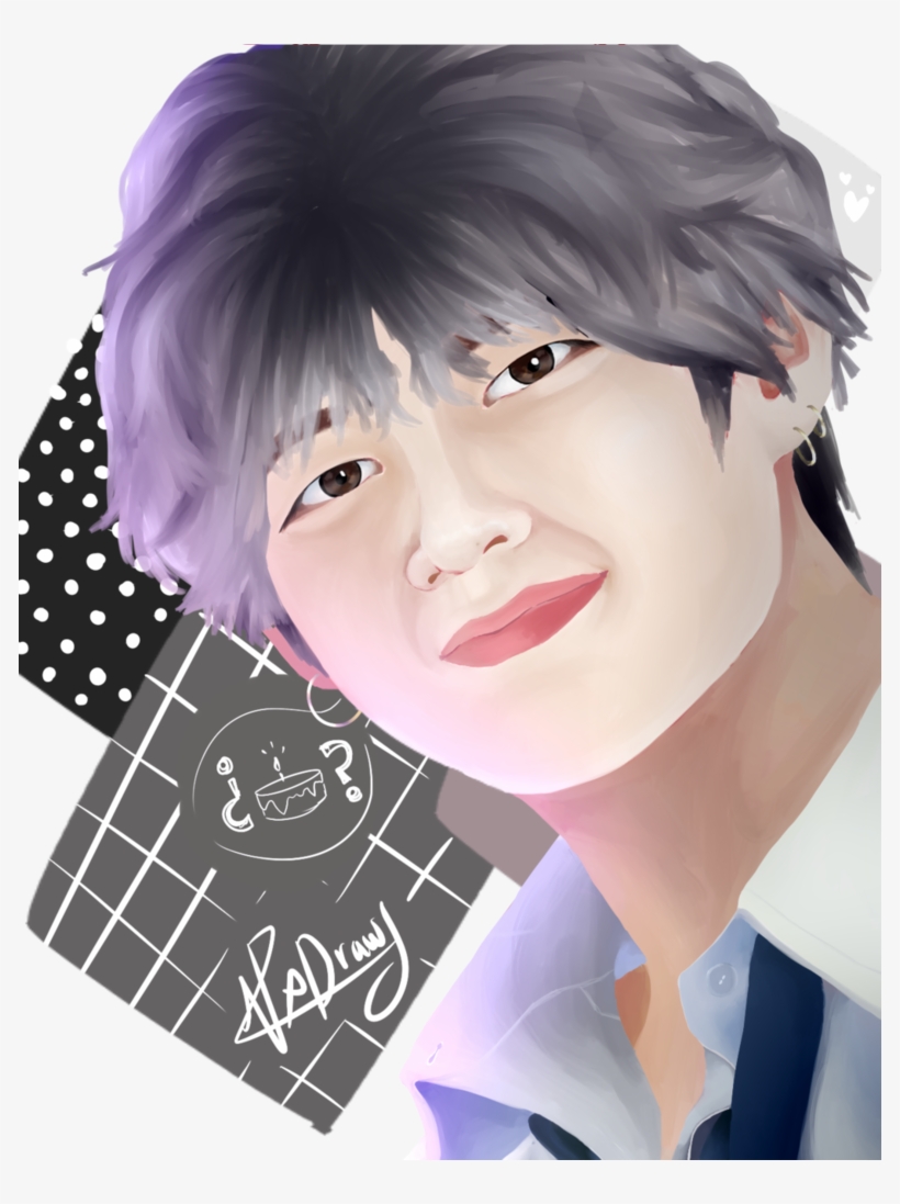 Kim Taehyung By Nekoxdraws On Deviantart Picture Transparent - Painting ...