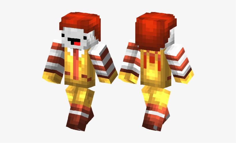 Minecraft Ronald Mcdonald Skin - Free Transparent PNG Download - PNGkey