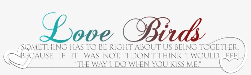 Love Text Png - Love Birds Vinyl Wall Decal Fox Hill Trading Color ...