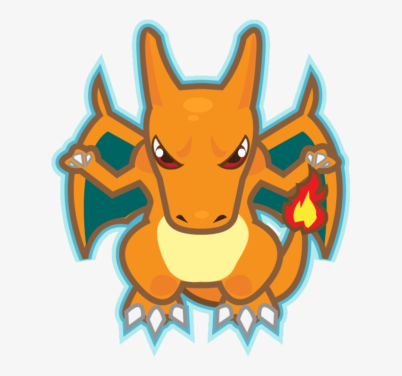 Charizard Vector Evil Clipart Transparent Library - Charizard Chibi ...