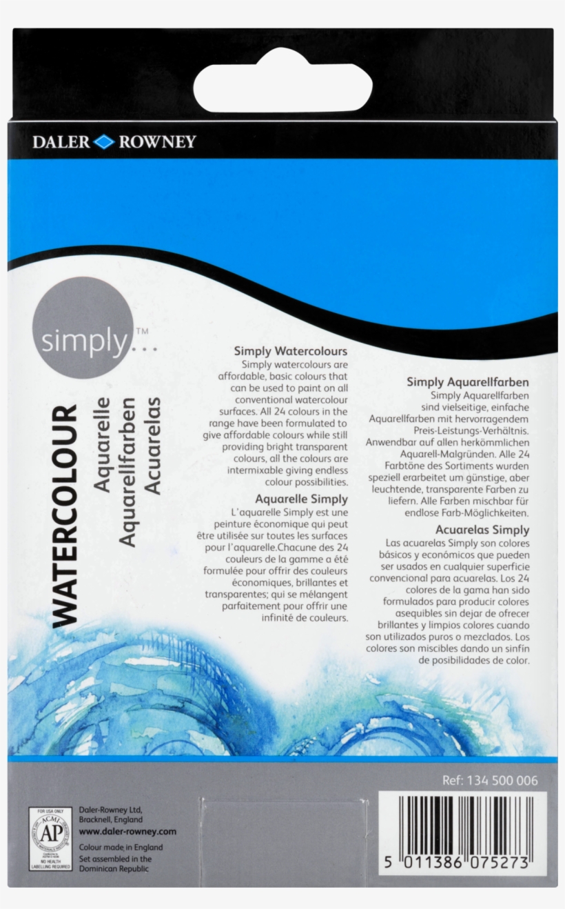 Daler-rowney Simply Watercolour, 12ml, Assorted Colors, - Free ...
