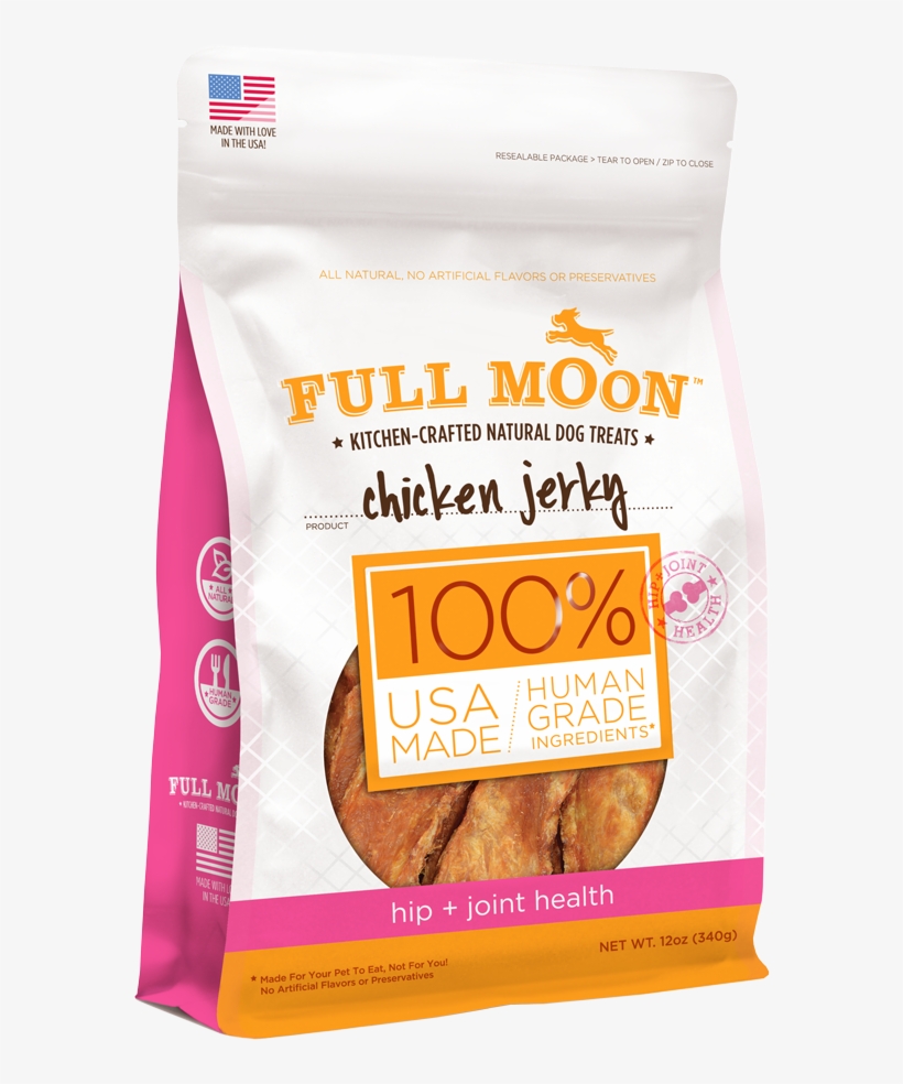 Full Moon All Natural Human Grade Dog Treats, Chicken - Free ...