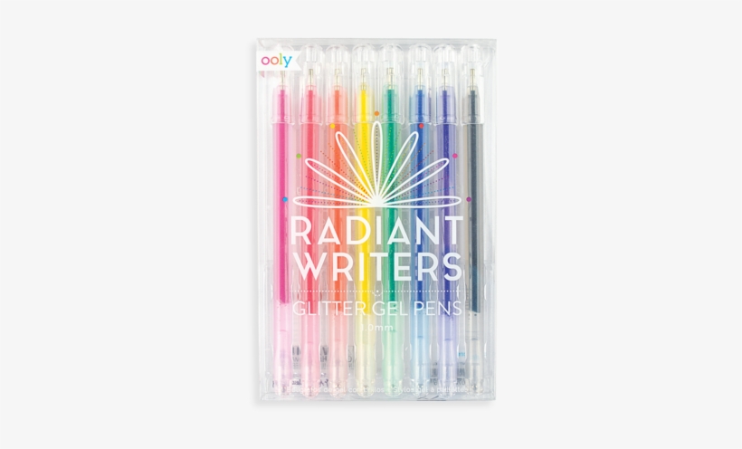 Radiant Writers Glitter Gel Pens - Gel Pen - Free Transparent PNG ...