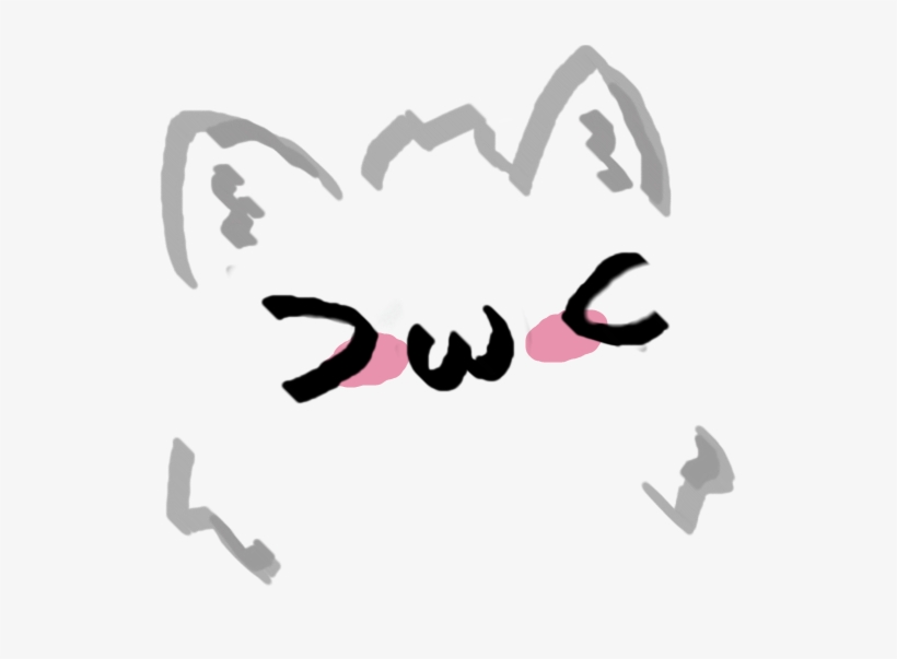 Kawaii Cat Face Blush By Toxicfairy1-d7lgycg - Butterfly - Free ...