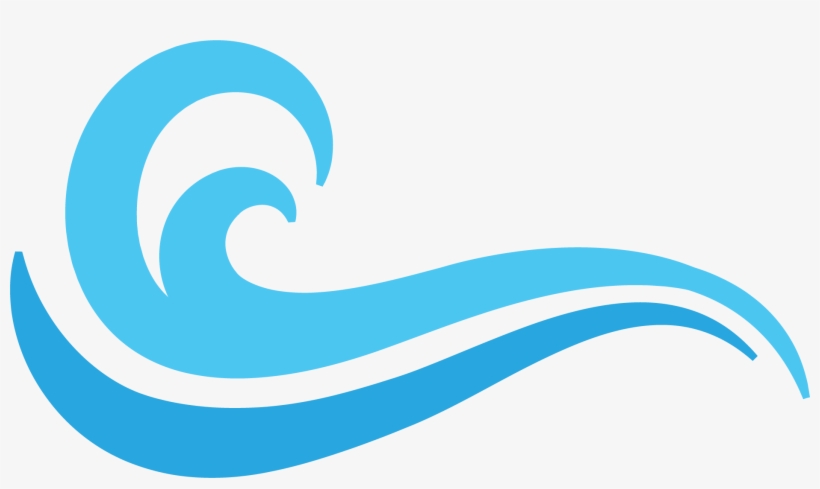 Logo Blue Wind Wave Sea Level - Wave Symbol Png - Free Transparent PNG ...